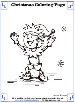 Christmas Coloring Sheets - Elves, Reindeer, Santa & More