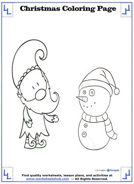 Christmas Coloring Sheets - Elves, Reindeer, Santa & More