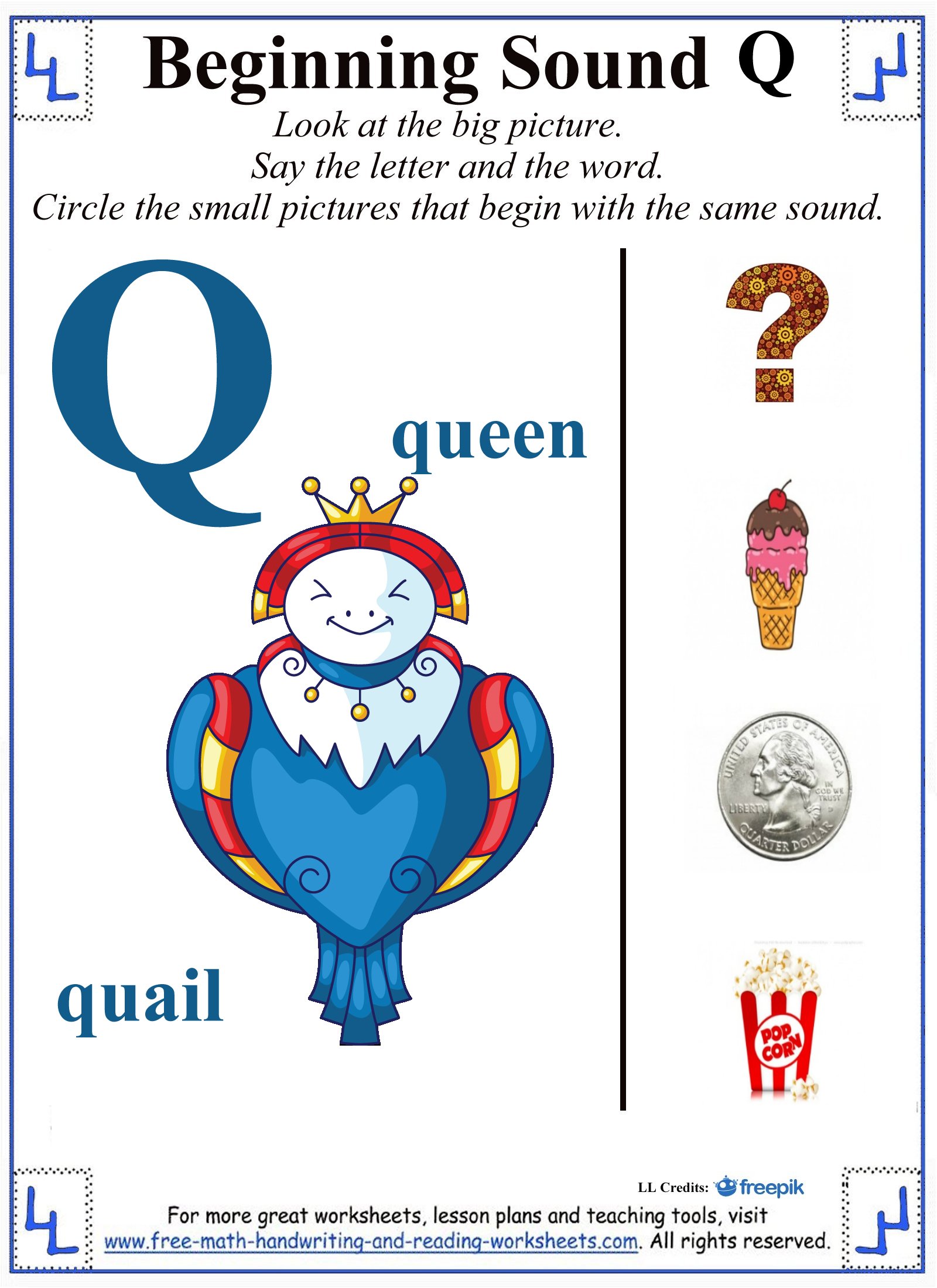 Letter Q Worksheets